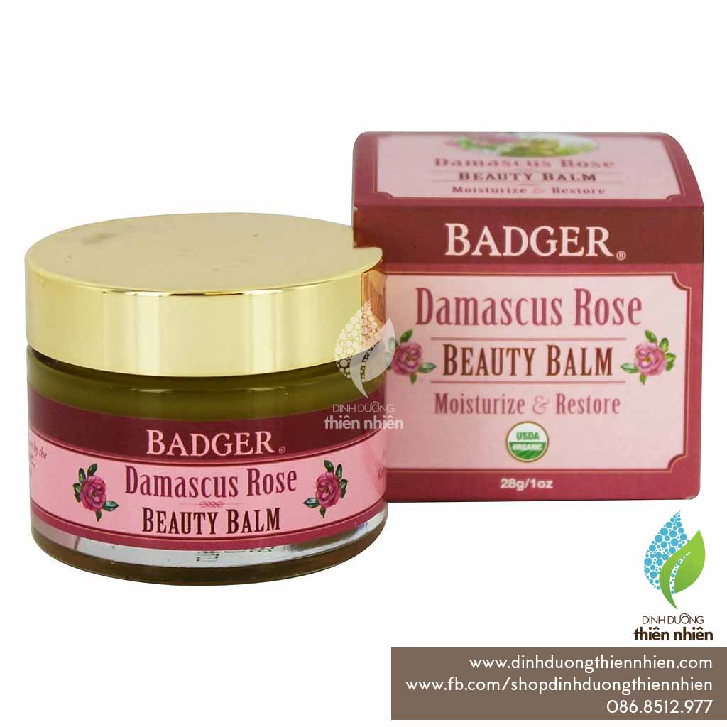 Kem Dưỡng Da - Badger Beauty Balm Damascus Rose, 28g - Dinh Duong Thien ...